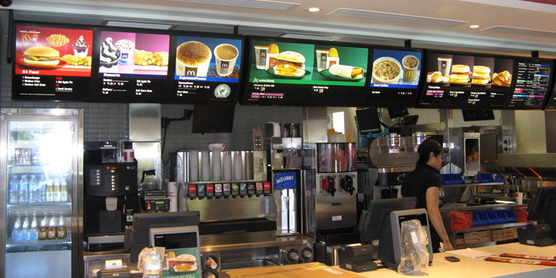 Mcdonalds Digital Menu Board